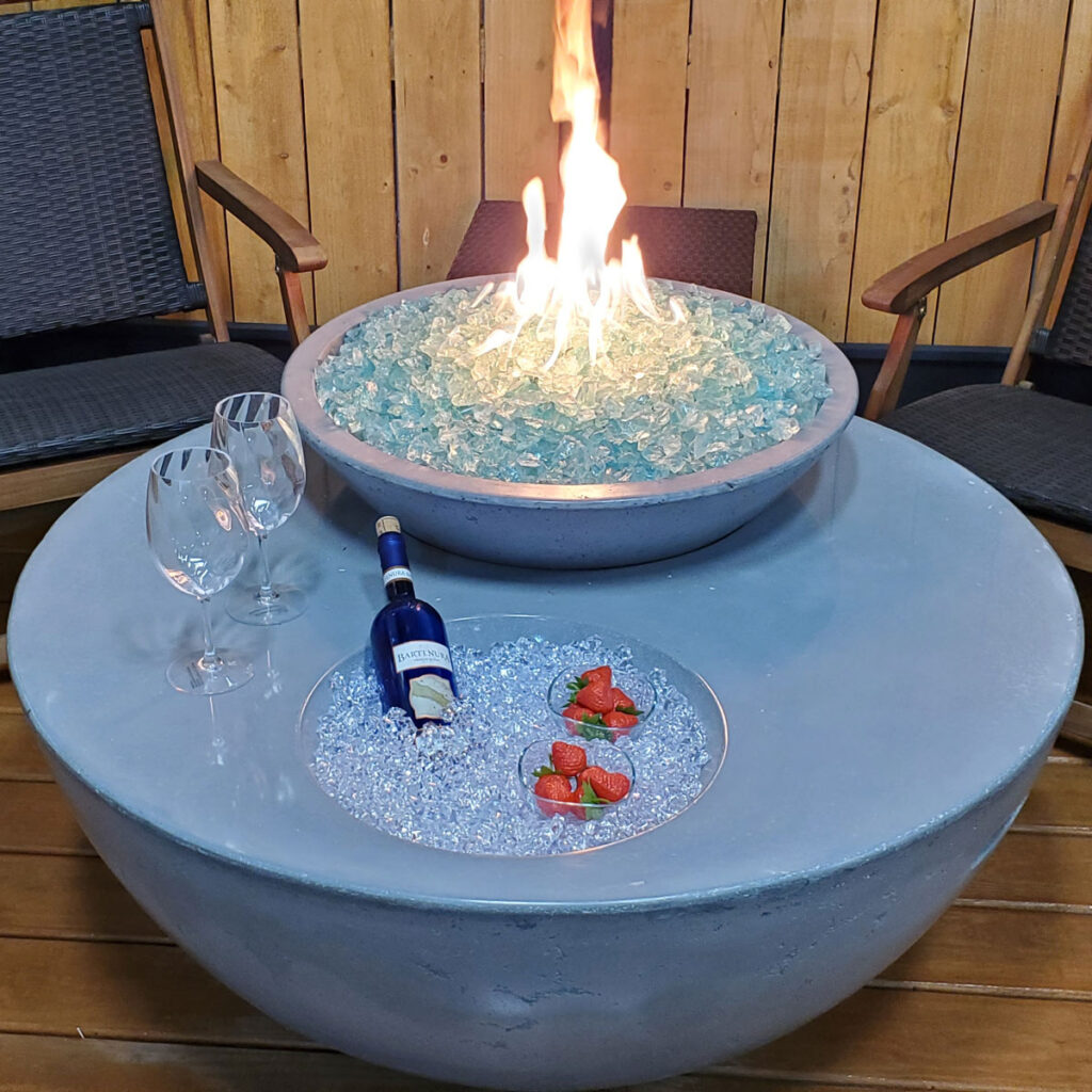 Fire & Ice Table – CastinCrete Designs